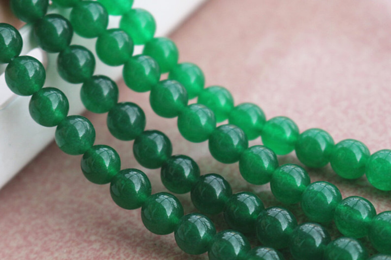 2 Str 6-14mm Malaysia Jade Smooth Round Beads Deep Green - Etsy