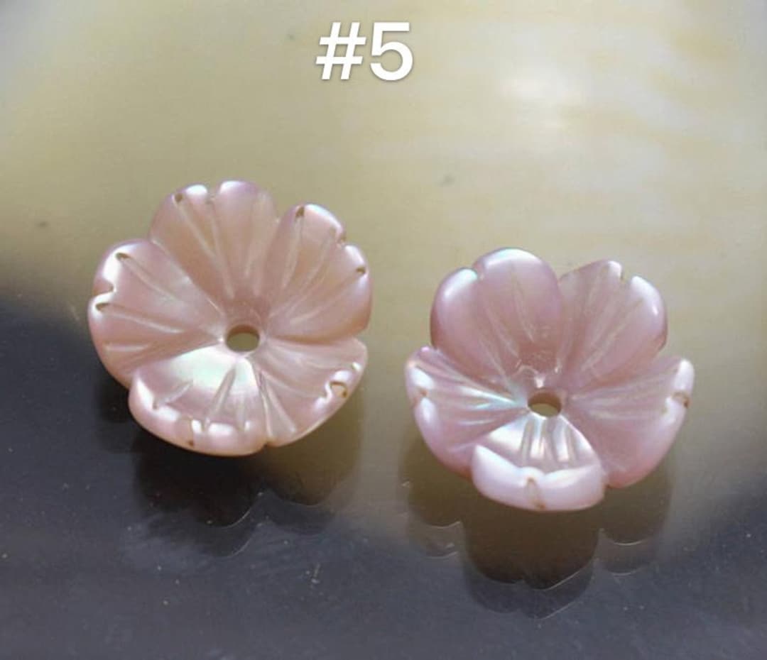 Natural Pink MOP Shell Flower Beads, Pink Shell 6 Mm 8 Mm 10mm Beads ...