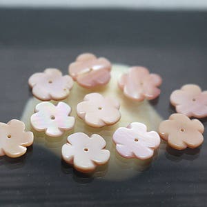 Natural Pink MOP Shell Flower Beads, Pink Shell 6 Mm 8 Mm 10mm 12mm ...