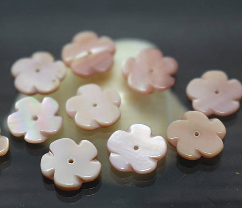 Natural Pink MOP Shell Flower Beads Pink Shell 6 Mm 8 Mm 10mm - Etsy