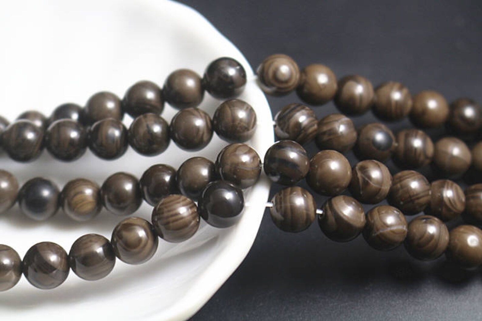 8mm Coffee Jasper Smooth and Round Beads 8mm Jasper Beads 15 | Etsy