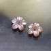 6mm 8mm Natural Pink MOP Shell Flower Beads, Pink Shell Beads, HZ0041 ...