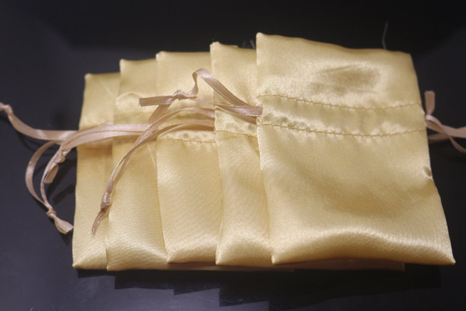 20pcs Yellow Silk Bags Silk Jewelry Pouch Satin Patterns | Etsy