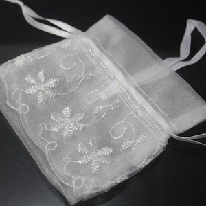 20PCS White Drawstring Bags, Wedding Gift Packaging Bags, Jewelry Party ...
