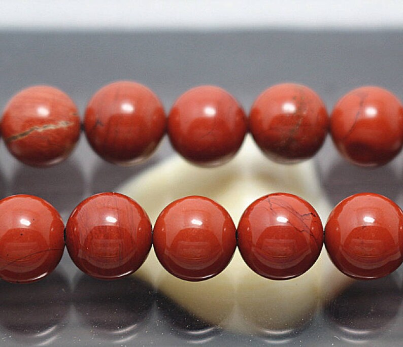 Africa Red Jasper Gemstone Round Beads, 15'' One Strand ( 6 Mm 8mm 10mm ...