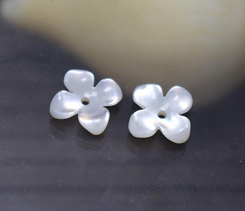 Natural White MOP Shell Flower Beads,white Shell 6mm 8 Mm 10mm Beads ...