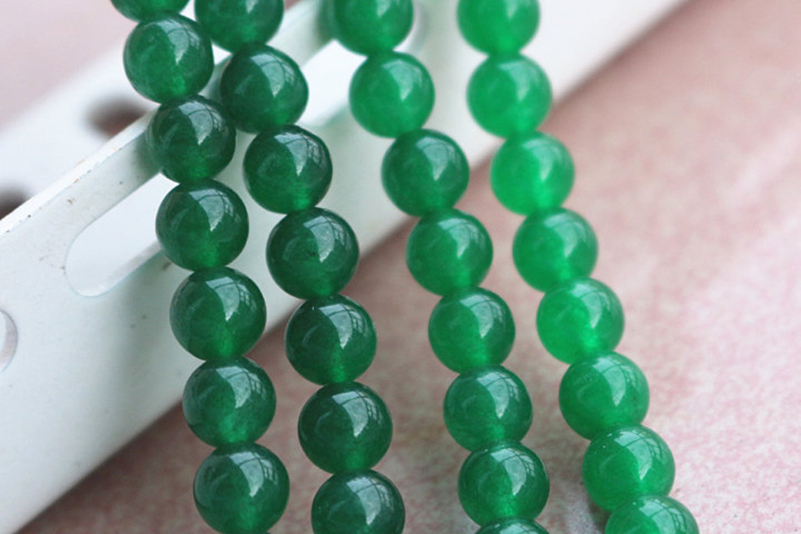 2 Str 6-14mm Malaysia Jade Smooth Round Beads Deep Green - Etsy