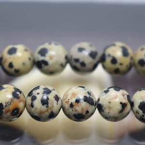 Dalmatian Jasper Smooth Round Beads, 15 Inch Full Strand ( 4mm 6 Mm 8mm 10mm 12mm ),HZ0412 - Etsy