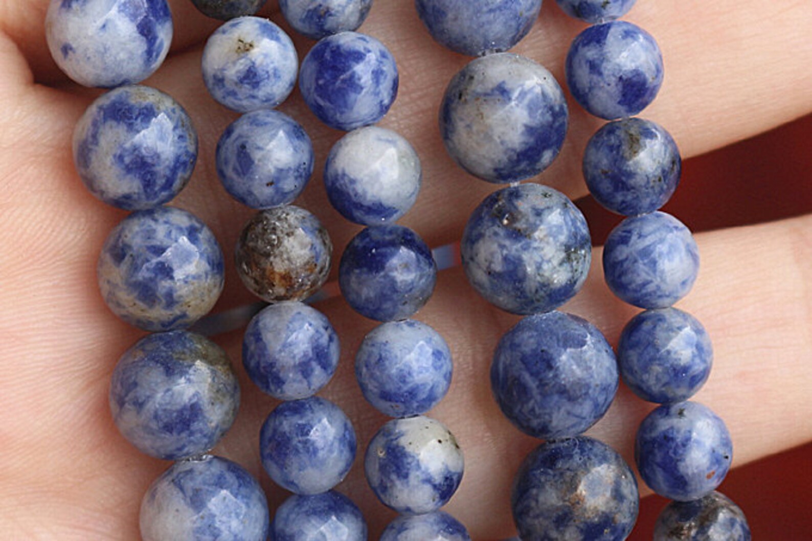 Blue Spot Jasper Gemstone Round Beads 15 Inch One Strand 4mm - Etsy