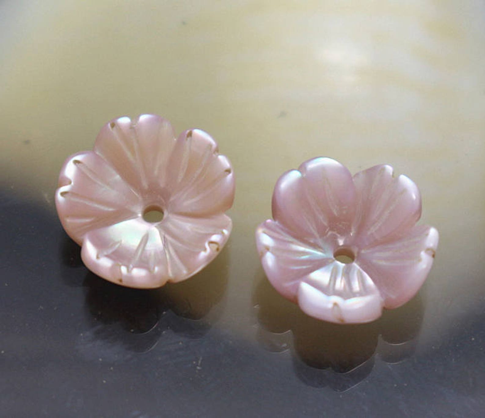Natural Pink MOP Shell Flower Beads, Pink Shell 6 Mm 8 Mm 10mm Beads ...