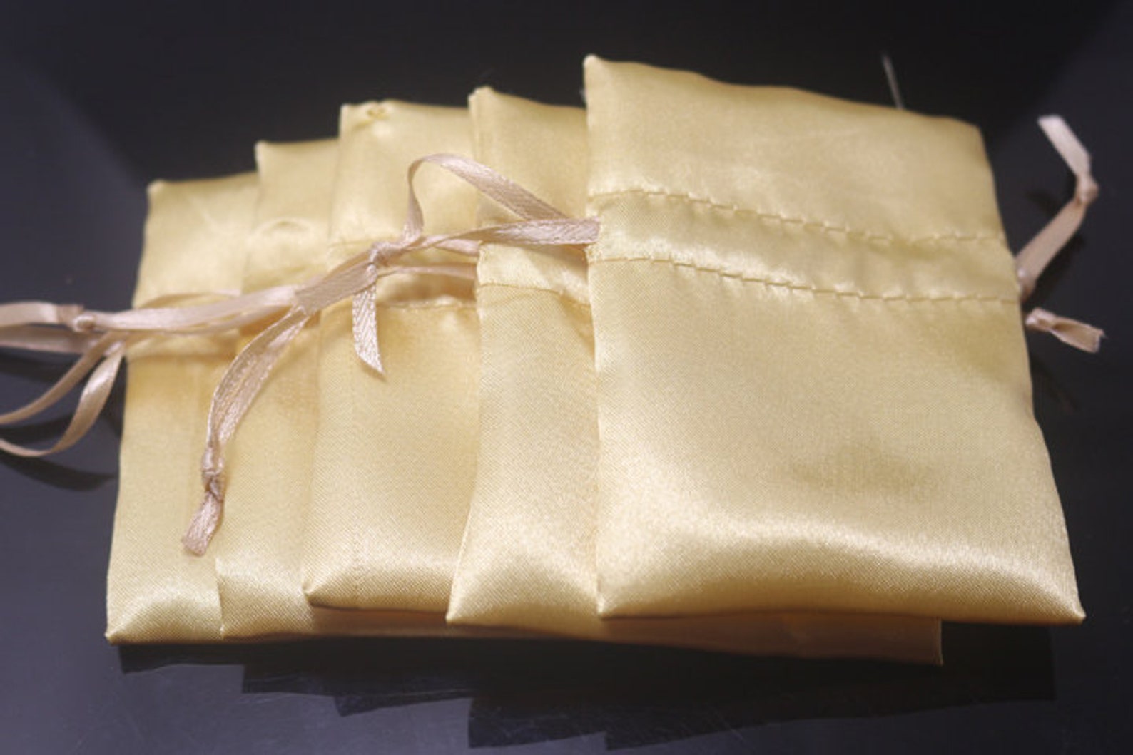 20pcs Yellow Silk Bags Silk Jewelry Pouch Satin Patterns | Etsy