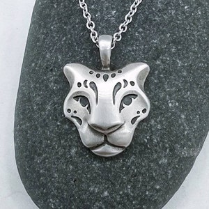 Snow Leopard Necklace Sterling Silver - Etsy