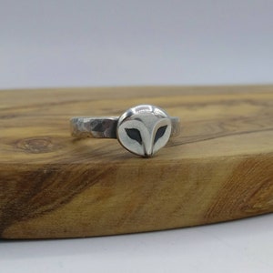 Owl Ring / Sterling Silver Owl Ring / Snowy Owl / Barn Owl / Gift for ...