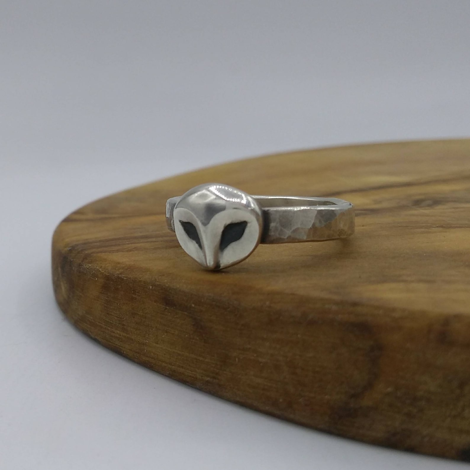 Owl Ring / Sterling Silver Owl Ring / Snowy Owl / Barn Owl / - Etsy