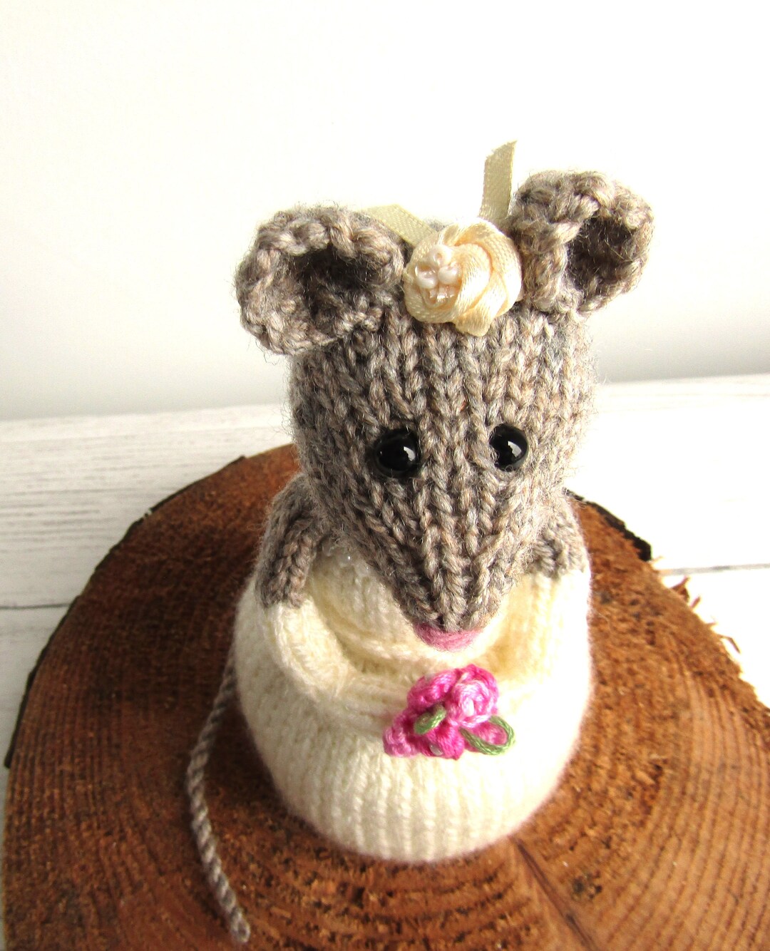 Hand Knitted Bride Mouse. Cake Topper. Wedding Gift.prom Gift. - Etsy