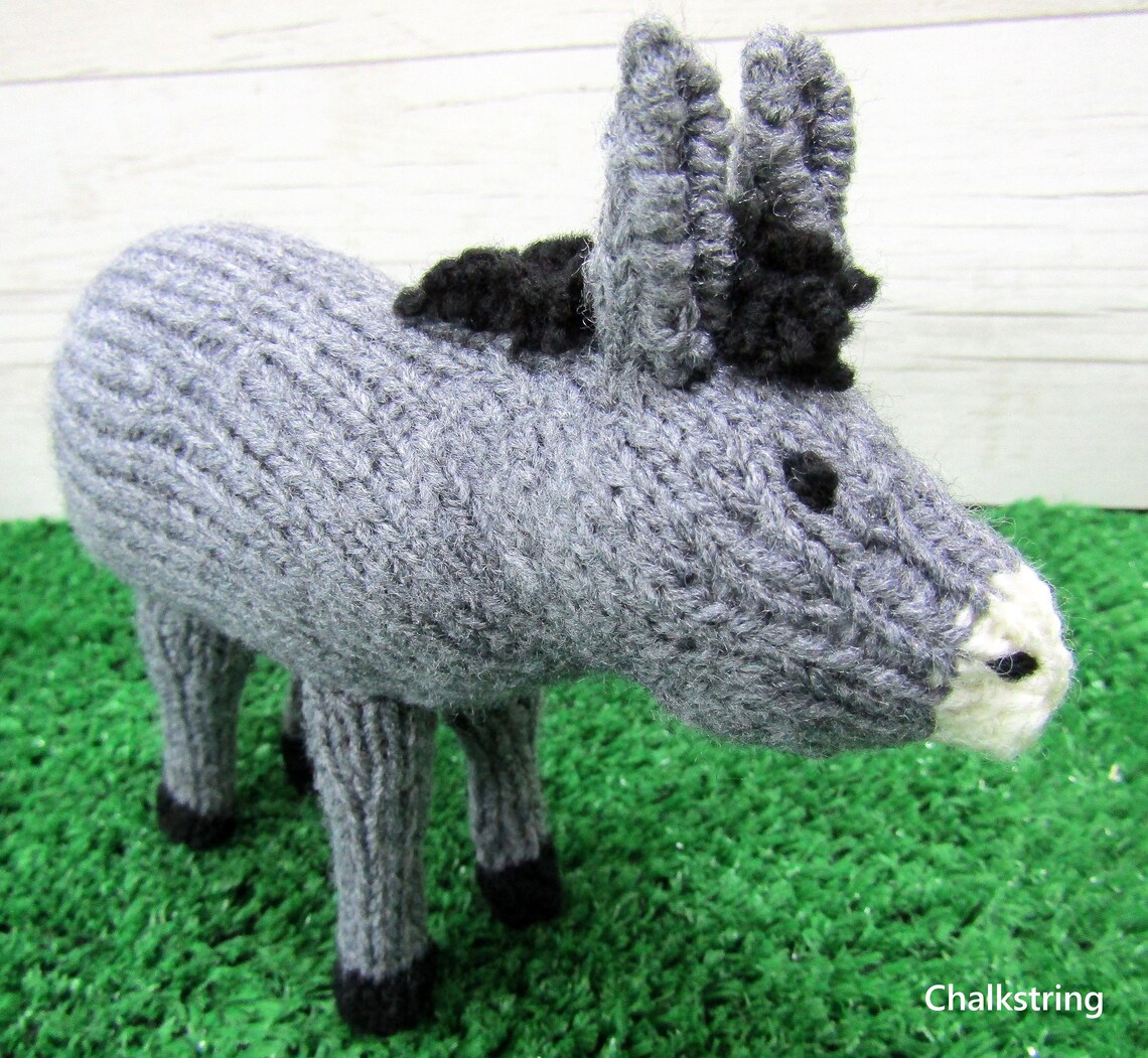 Hand Knitted Nativity Set Including Donkey Christmas Scene | Etsy