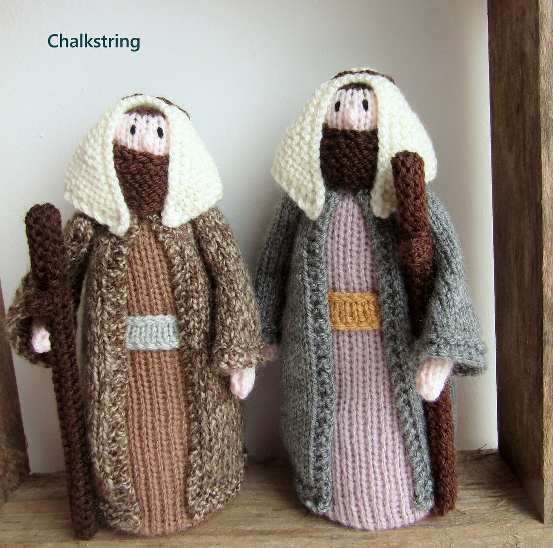 Knitted Nativity Shepherds and Sheep. Nativity Scene. - Etsy