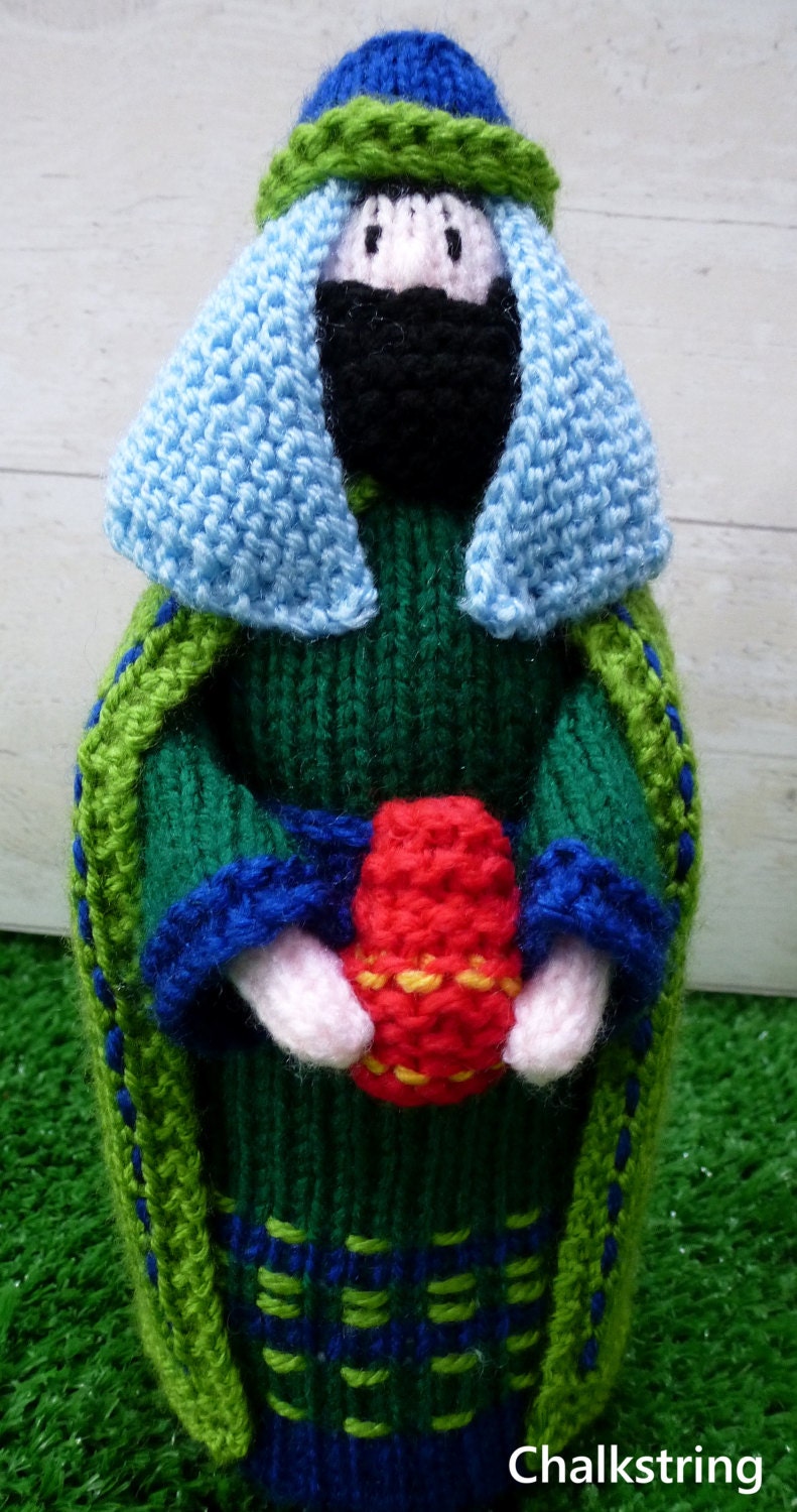 Set of Three Hand Knitted Kings for Your Christmas Nativity Scene - Etsy UK