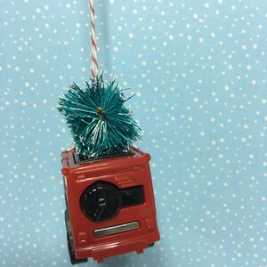 Red Road Tripper Truck-weekender Camper Christmas Truck With Christmas ...