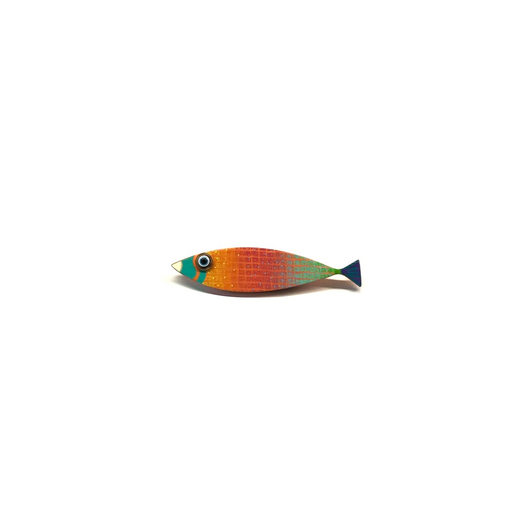 4 Rainbow Fish Wall Art, Tropical Fish Wall Hanging, Painted Fish, Fish ...