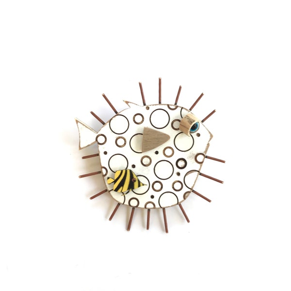 Wooden Pufferfish Wall Art - Etsy
