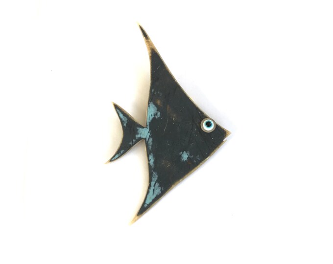 Fiberglass Fish 5 3/4”, Retro Fish Wall Decor, Coastal Style, Beach ...