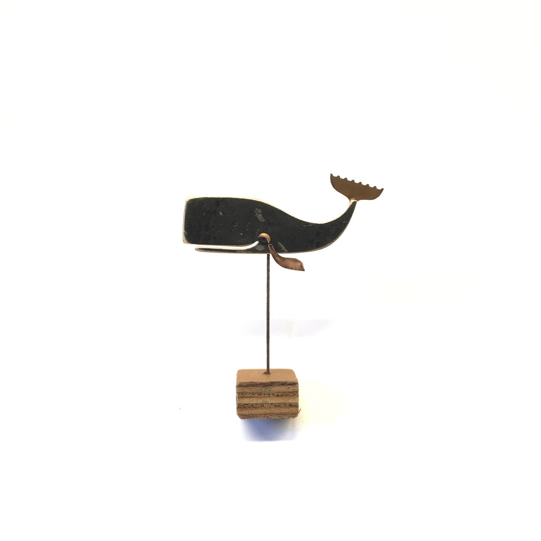 Whale, Miniature Wooden Whale on Stand, Nantucket Style, Wooden Whale ...