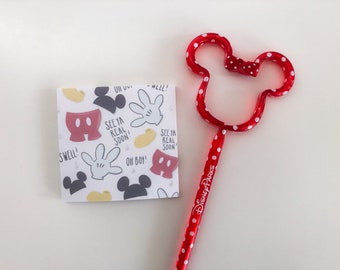 Mickey Mouse Notepad | Etsy