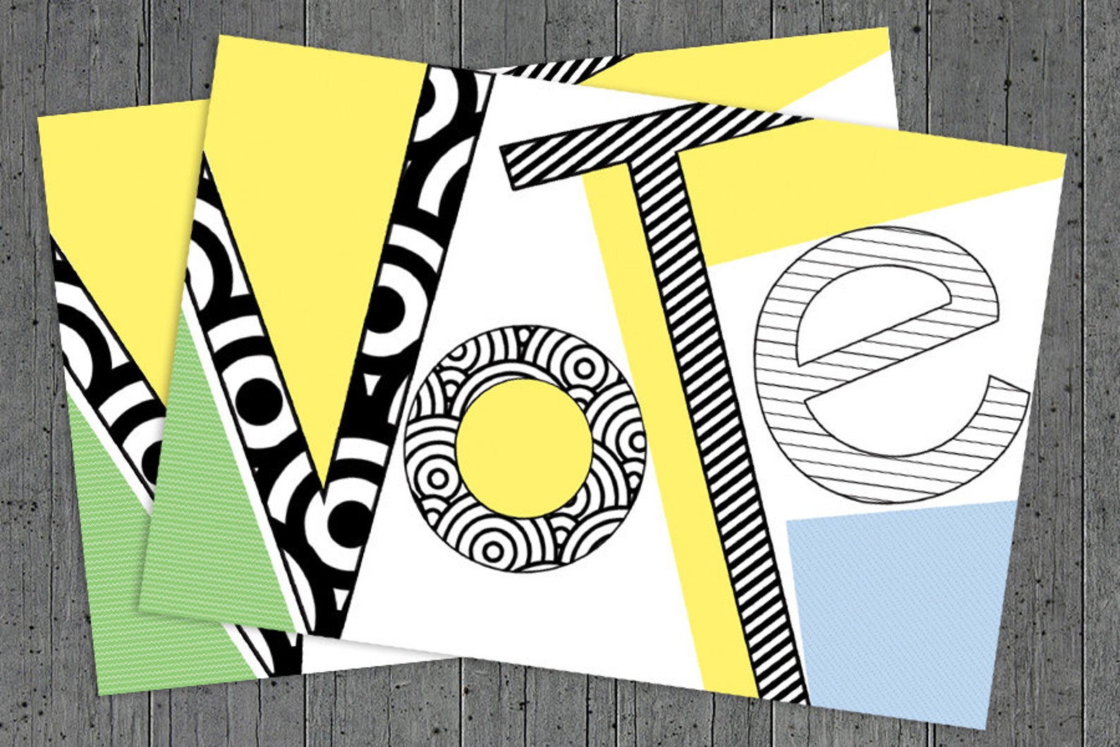 Vote Patterns - Etsy