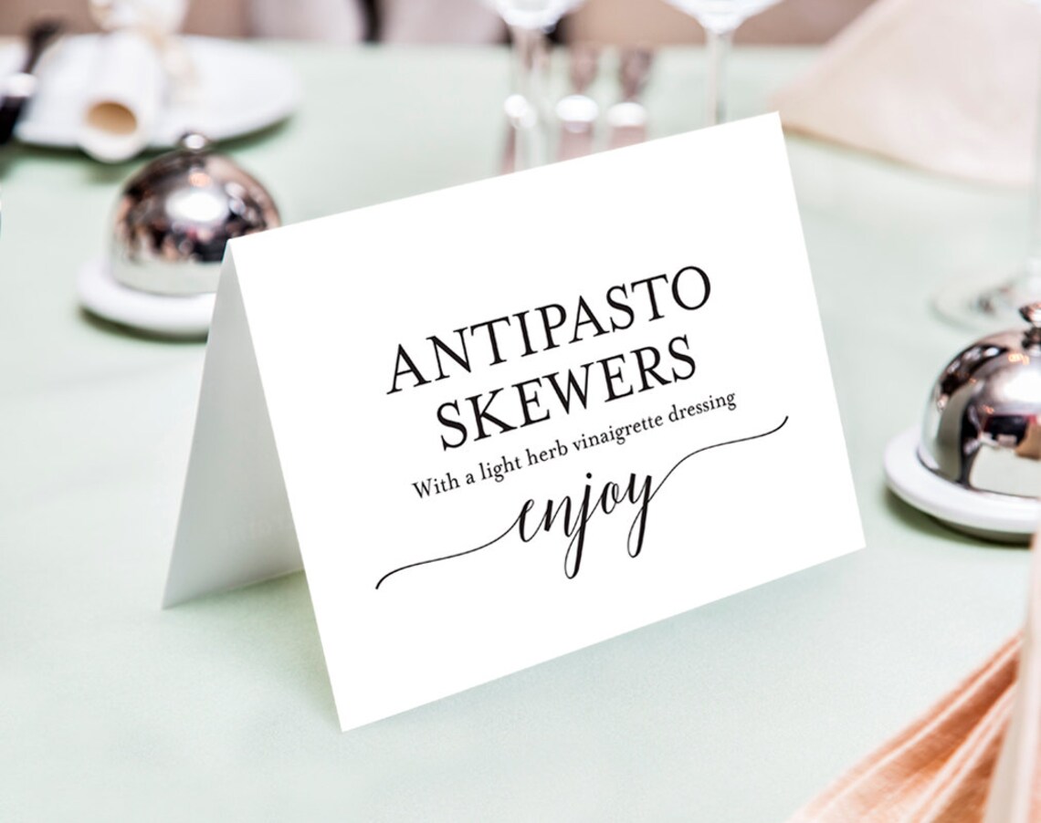 Buffet Sign Buffet Food Sign Buffet Cards Food Labels | Etsy