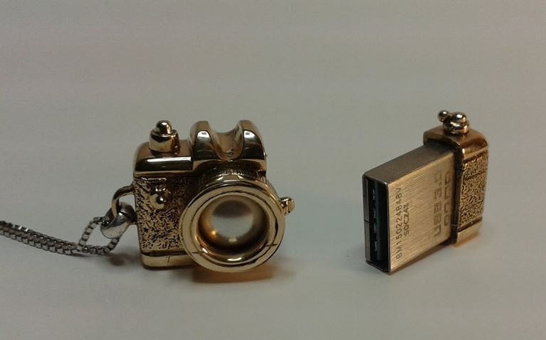 Pendant Camera Usb 32 Gb Bronze Silver Pearl - Etsy