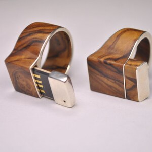 Ring Micro USB 32-64 Gb Made of Olive Wood and Silver - Etsy