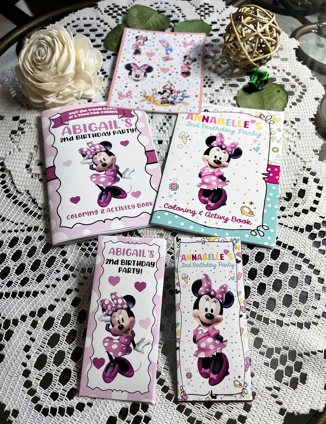 Minnie Mouse Inspired Party Favor Coloring Books Packets Coloring Party ...