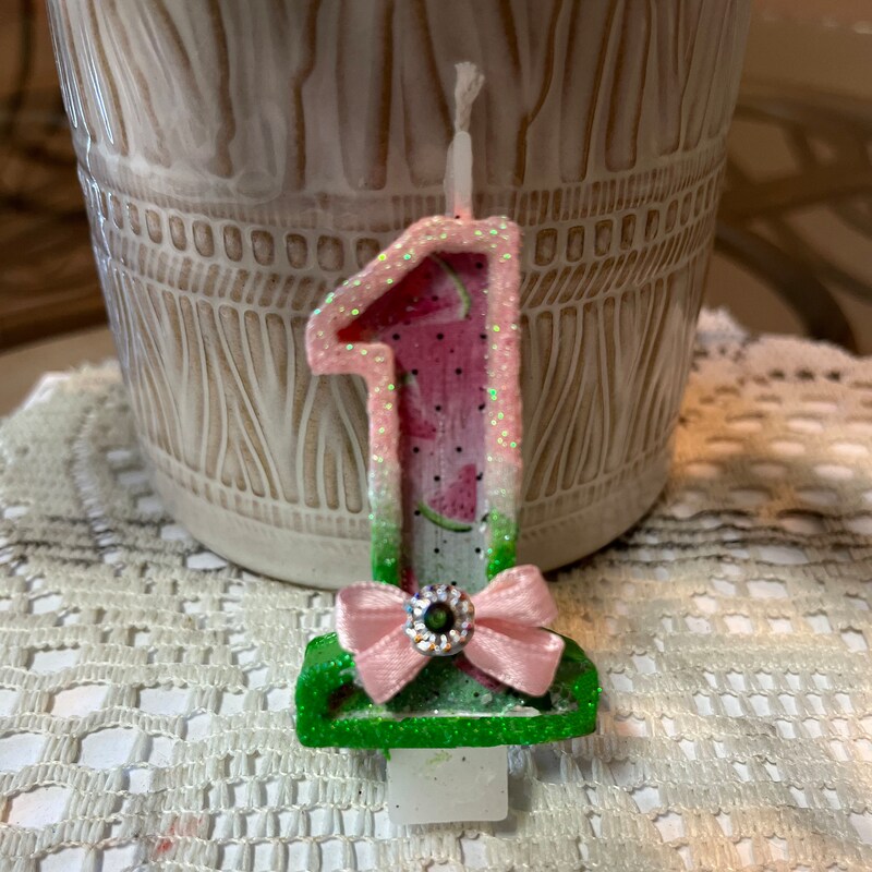 Number One Candle - Etsy