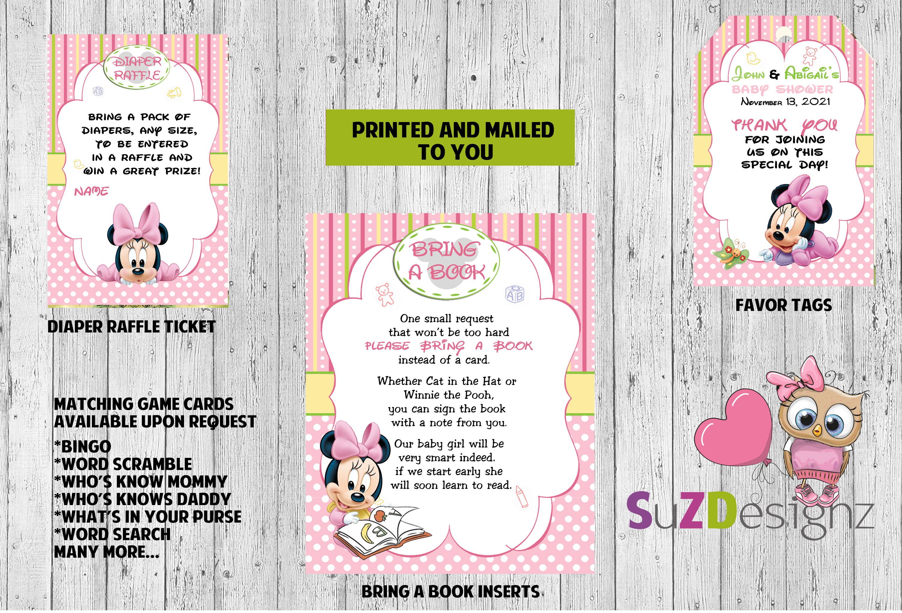 Free Printable Baby Minnie Mouse Invitations