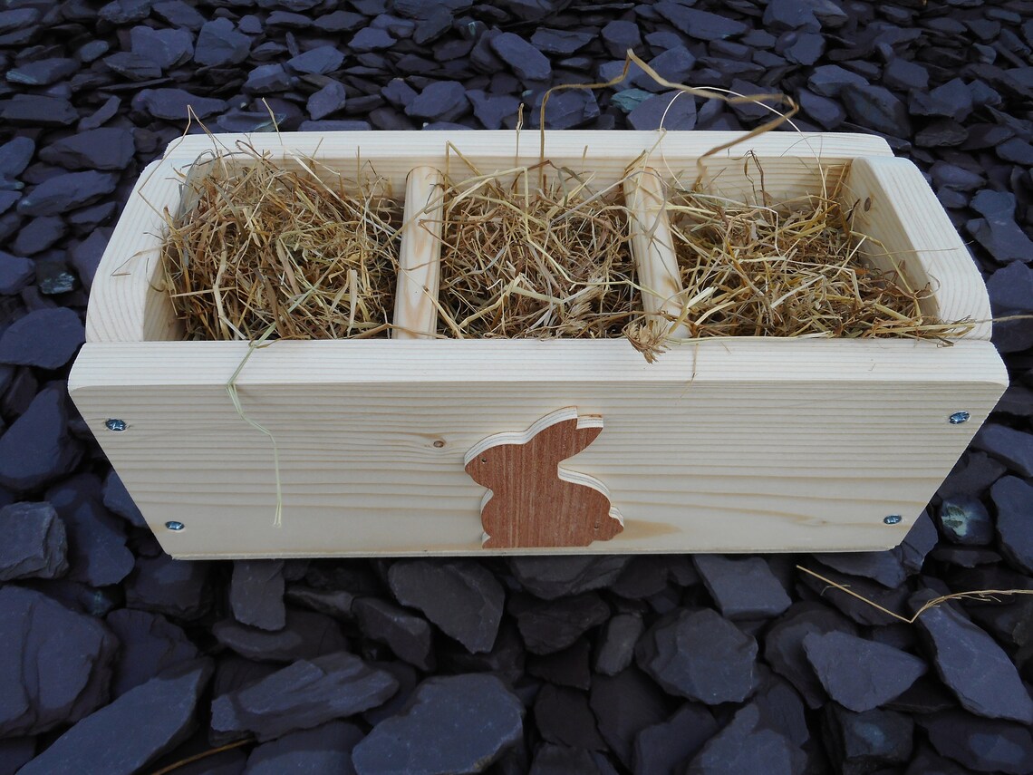 Rabbit Hay Feeder / Feeding Trough - Etsy