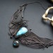Blue Labradorite Necklace in Tiffany Technique. Amazing Tinning and ...