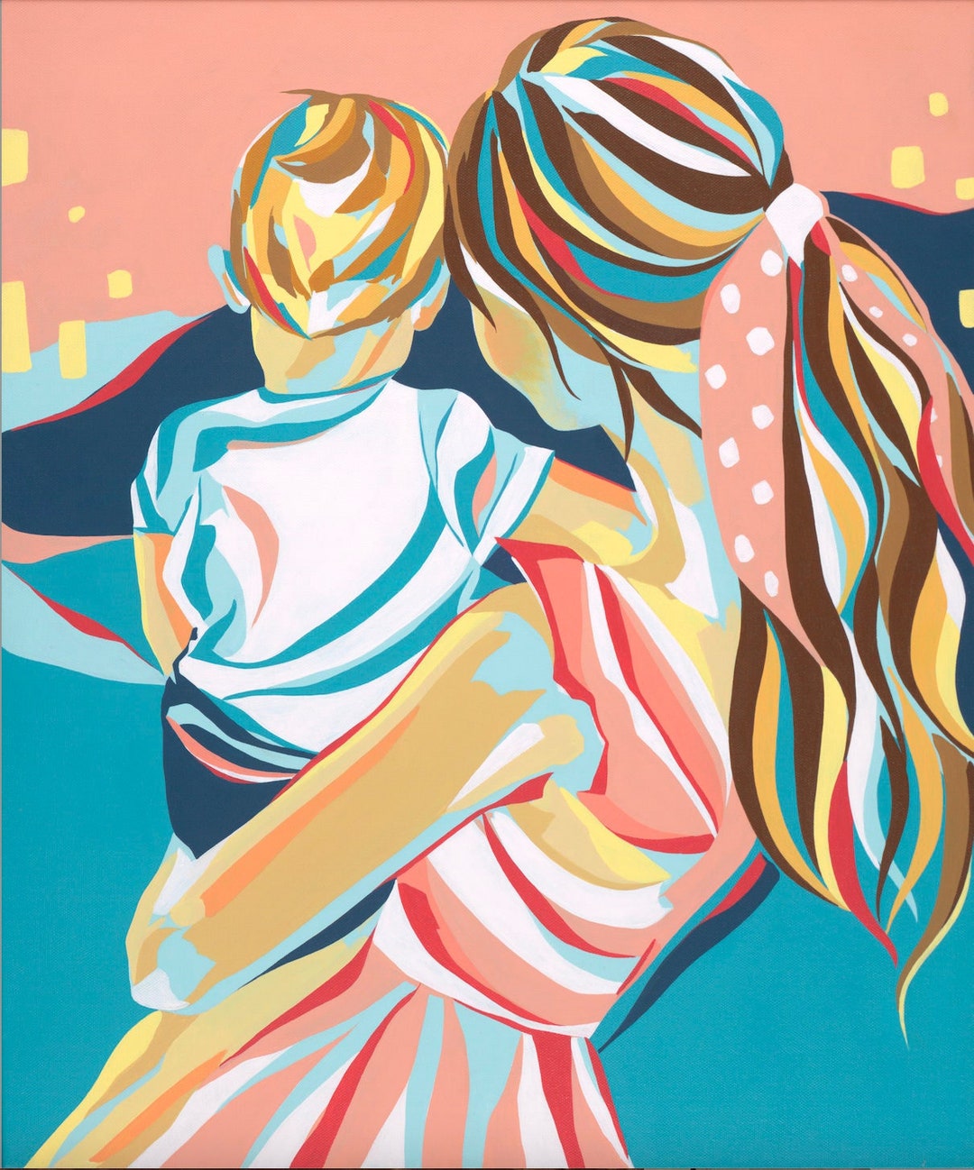 Sunset Stroll Print - Etsy