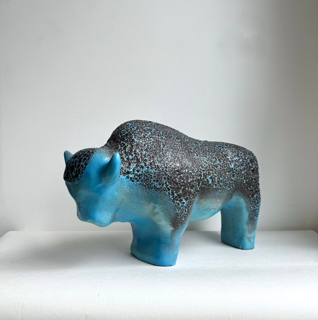 Mid Century Modern Bull/ Bulle Otto Ceramic XXL, Vintage Bulle Ruscha ...