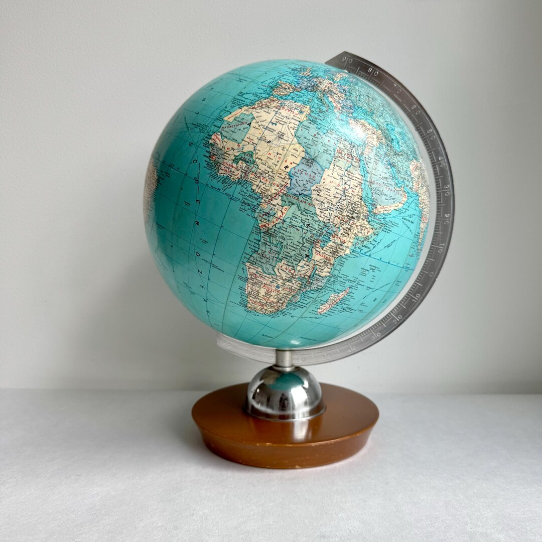 Vintage Globe, Mid Century World Globe, JRO Verlag Globe - Etsy UK