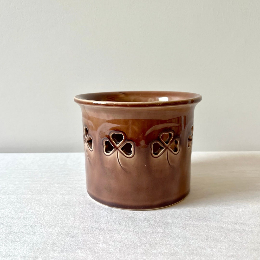 Vintage Flower Pot Trefoil, Mid Century Planter, Ceramic Pot, WGP - Etsy