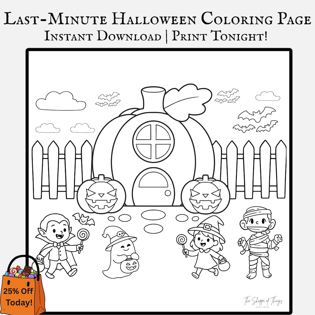 Last-minute Halloween Coloring Pages | Kids Vampire, Witch & Mummy PDF ...