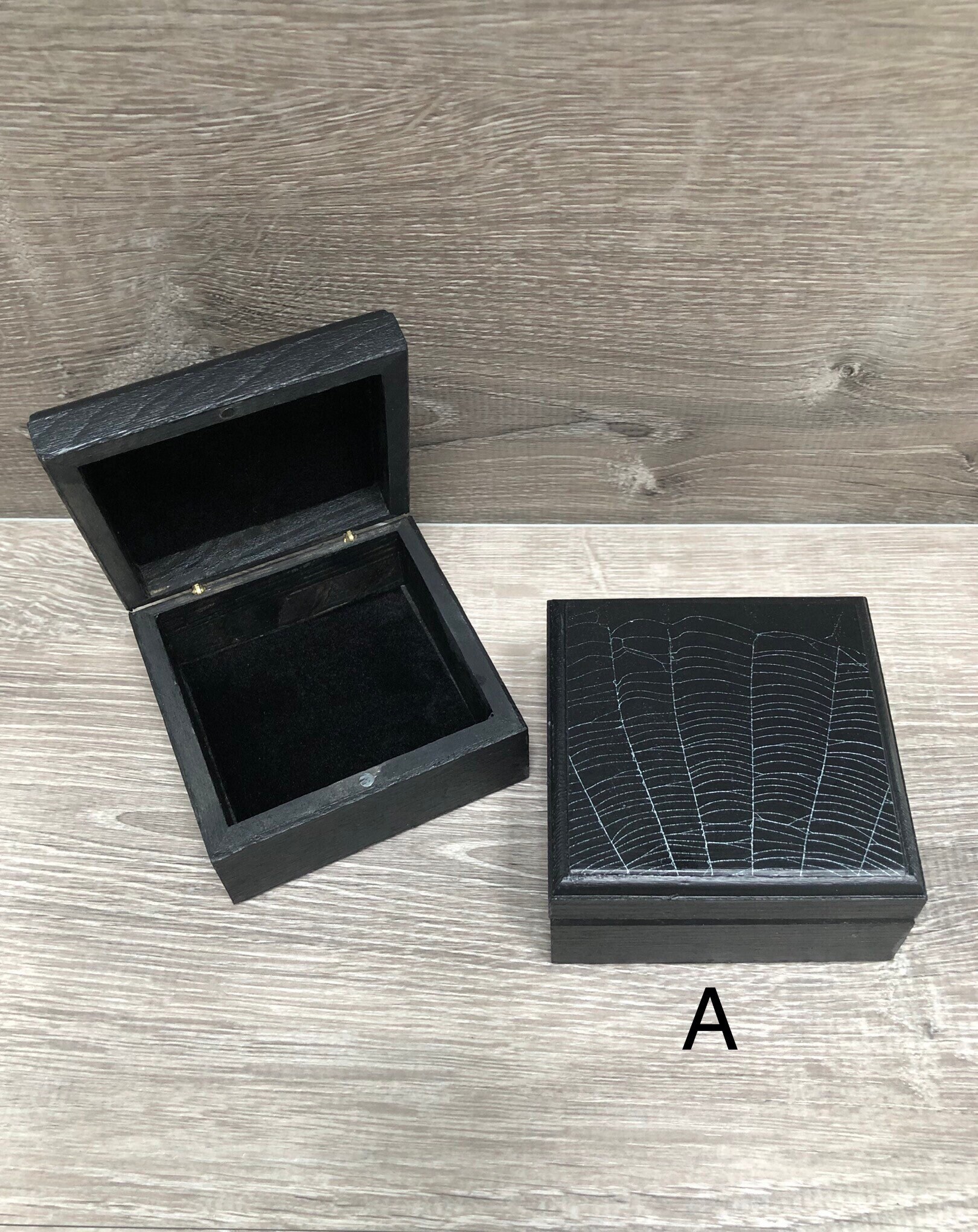 Trinket Box, Jewelry Box, Spider Web,Real Spiderweb