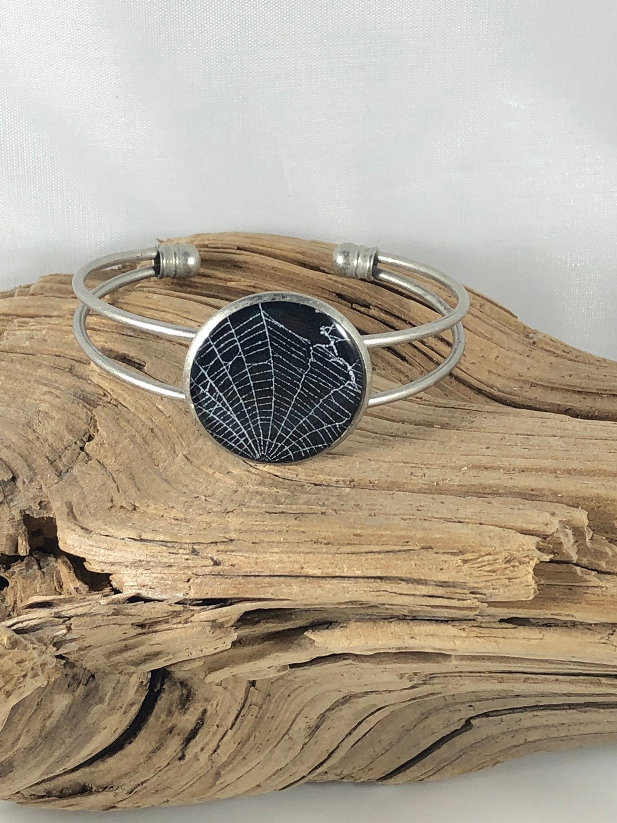 Spider Web Bracelet, Resin Bangle Bracelet, Nature Bracelet, Unique ...