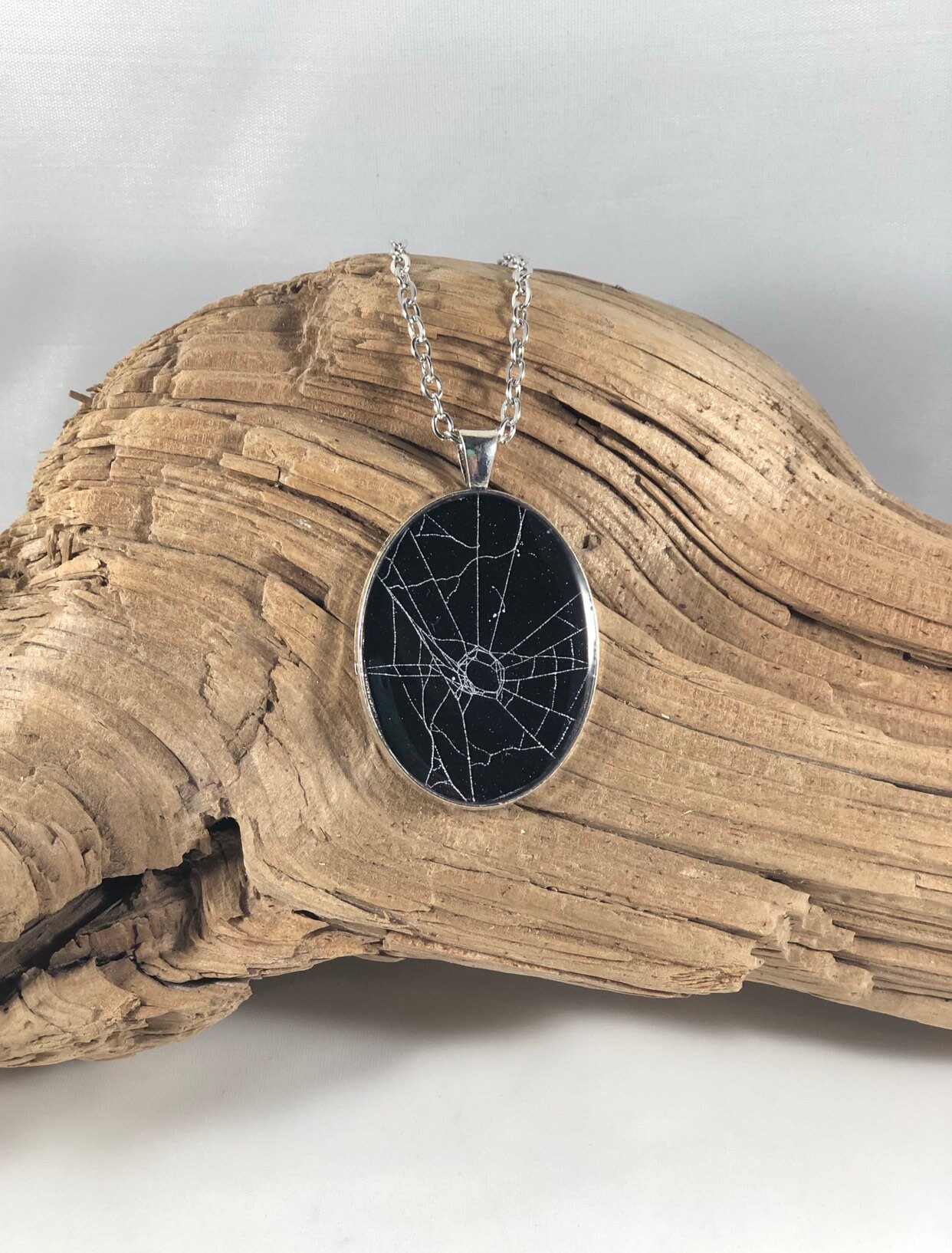 Spider Web Necklace, Spider Web Pendant, Spider Web Jewelry, Real ...