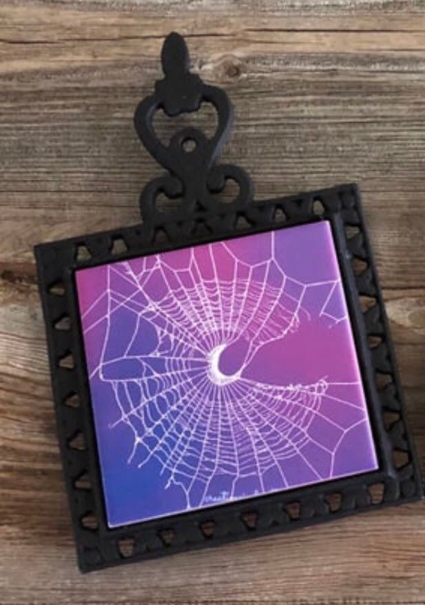 Black Trivet, Wrought Iron Trivet, Gothic Kitchen, Gothic Home Decor ...