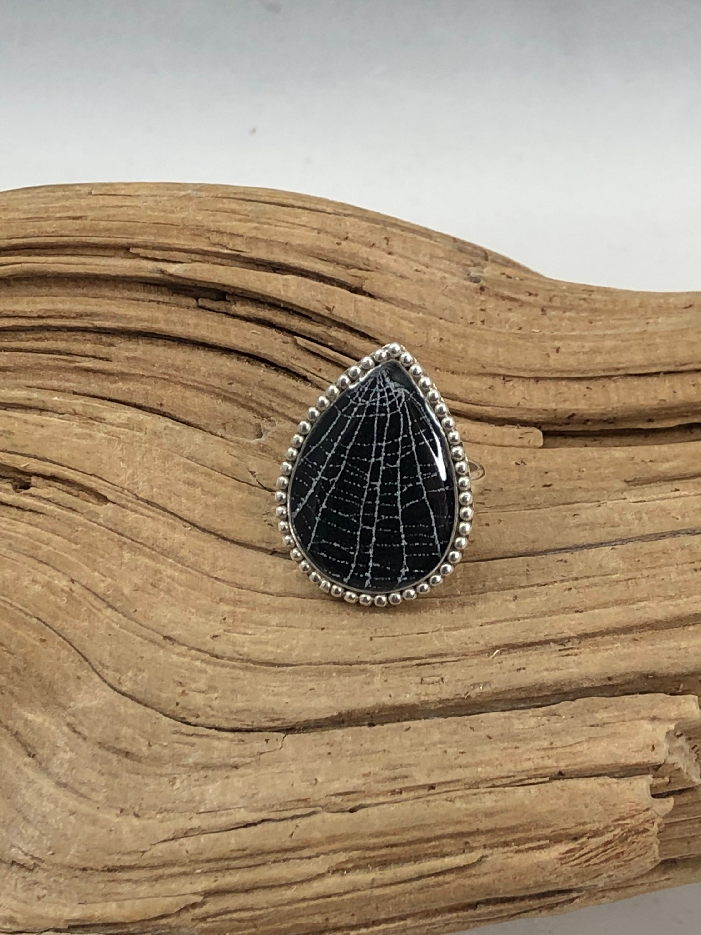 Spider Web Ring, Real Spider Web, Spider Web Jewelry, Gothic Ring ...