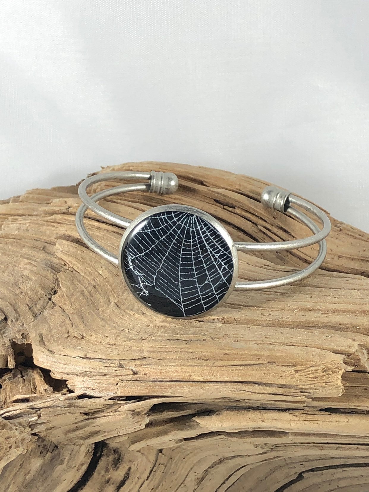 Spider Web Bracelet, Resin Bangle Bracelet, Nature Bracelet, Unique ...