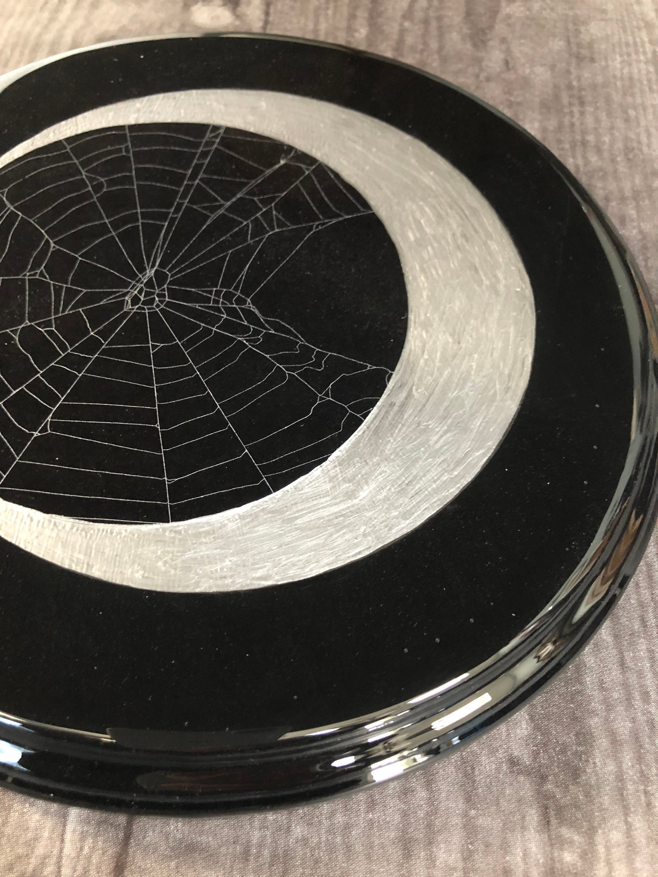 Moon Phase Art, Moon, Spider Web, Crescent Moon, Moon Phase, Witchy ...