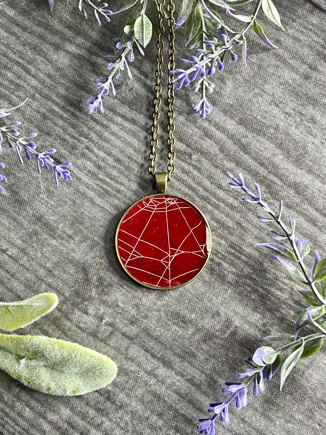 Spider Web Necklace Spider Web Pendant Spider Web Jewelry - Etsy